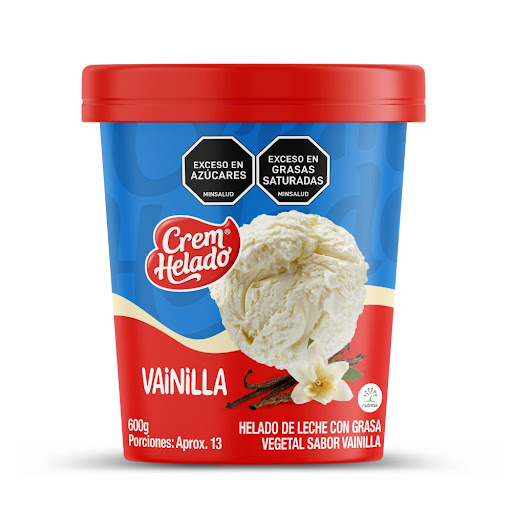 Helado Crem Helado Vainilla x 600 gr