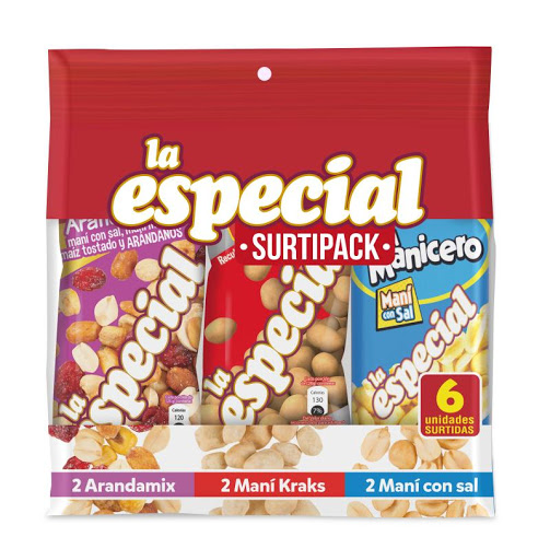 Mani La Especial Surtipack x 6 Uni - 2 Arandamix 2 Kraks y 2 Con Sal ...
