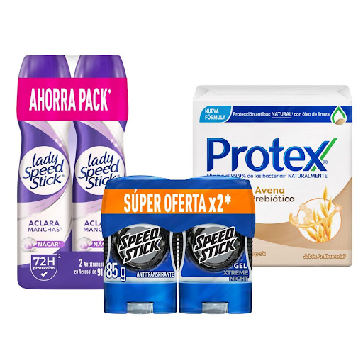Combo Jabón Protex Avena 3 und + Desodorante LSS Derma Spray 2 und x 91 ...