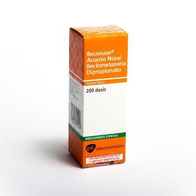 BECONASE 50MCG ACUOSO NASAL FCO X200DOS.GSK BECLOMETASONA DIPROPIONA