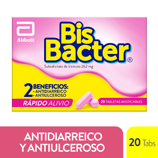 Bis Bacter Subsalicilato Bismuto Antidiarreico 262 mg Lafrancol Caja x ...