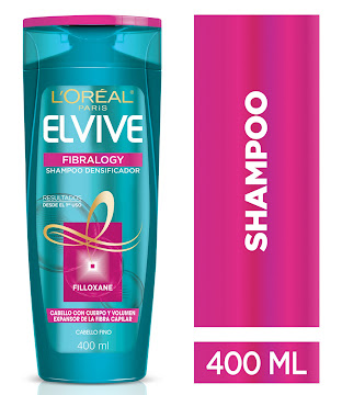 SHAMPOO L´ORÉAL ELVIVE FIBRALOGY DENSIFICADOR FILLOXANE X400ML.