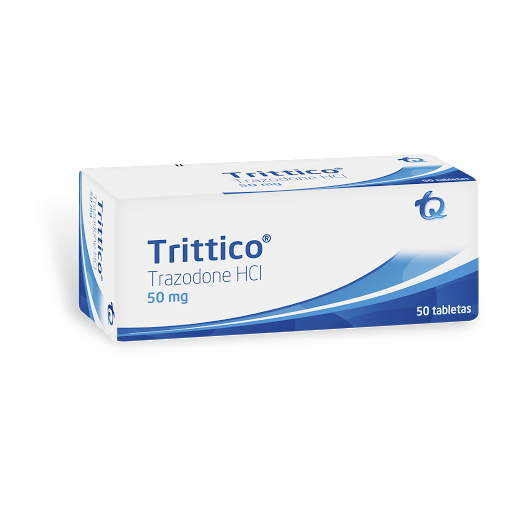**Trittico 50mg Tableta Caja x50Tab. TQ Trazodone HCI