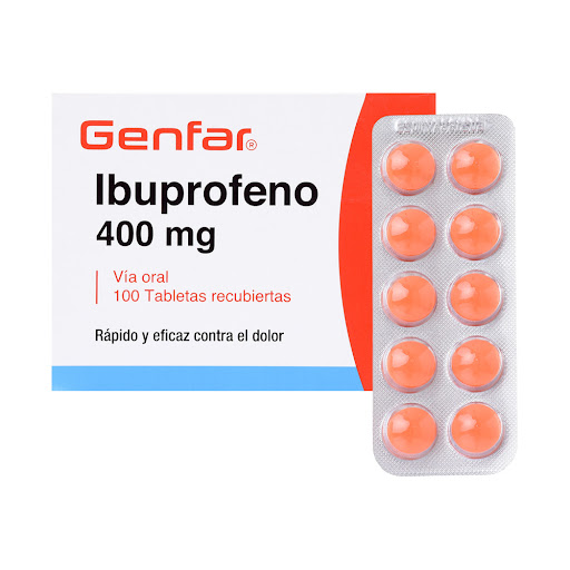 Ibuprofeno 400 mg Genfar Fracción Blister x 10 Tabletas