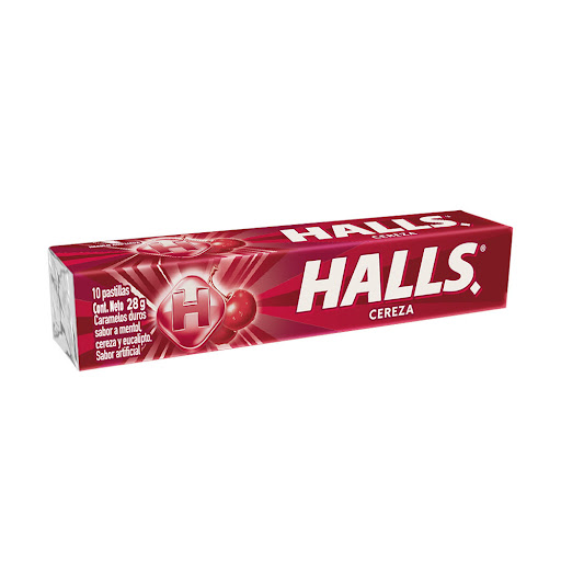Menta Halls Cereza Lyptus Barra x 9 und