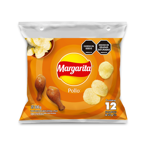 Papas Margarita Pollo Paquete x 6 und