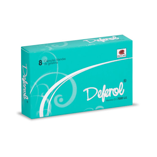 Deferol Vitamina D3 7000 UI Procaps Caja x 8 Cápsulas