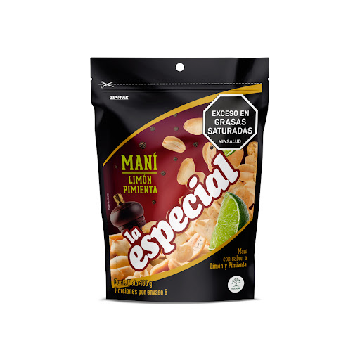 Maní La Especial Limón Pimienta x 180 gr
