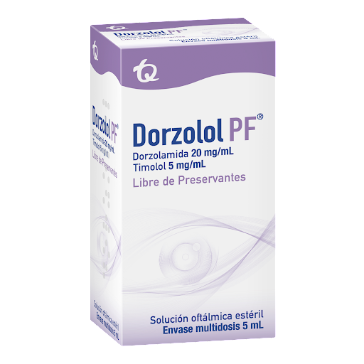 Dorzolol PF Dorzolamida + Timolol 20mg/5mg Tecnoquimicas Frasco x 5 ml