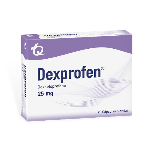 Dexprofen Dexketoprofeno 25 mg Tecnoquimicas Caja x 20 Cápsulas