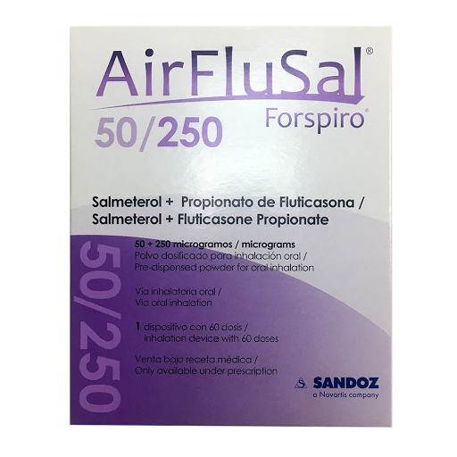 AIRFLUSAL 50/250MG INH X 60 DOSIS FLUCITICASONA SALMETEROL