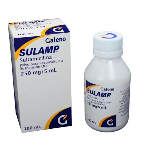 Sulamp Sultamicilina 500mg/5ml Galeno Polvo Suspensión Oral Frasco x 120 ml
