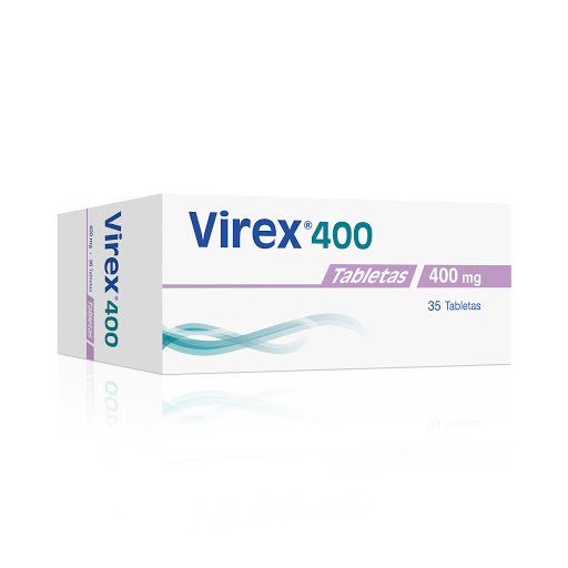 Virex Aciclovir 400 mg Eurofarma Caja x 35 Tabletas