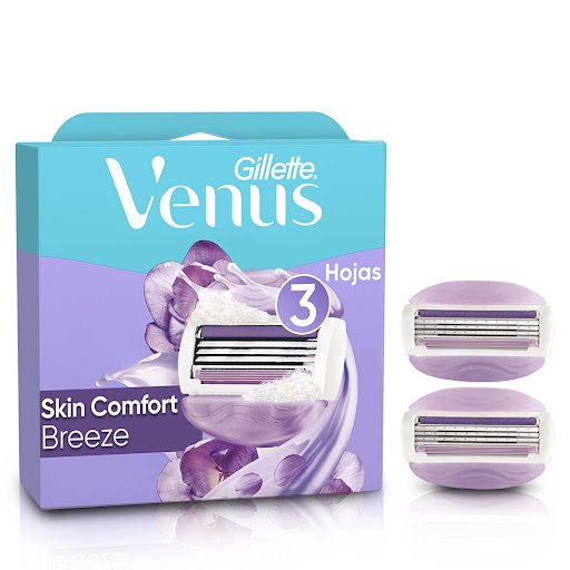 Repuesto Cuchilla de Afeitar Mujer Gillette Venus Breeze Caja x 2 und