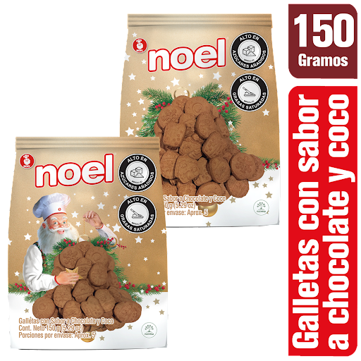 Galleta Navidad Noel Choco Coco Bolsa x 150 gr