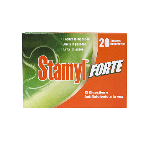Stamyl Forte Pancreatina + Simeticona 300mg/100mg Farma de Colombia ...