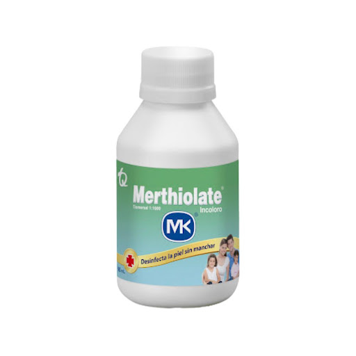 Merthiolate Mk 10 gr Incoloro Frasco x 90 ml