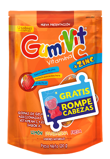 Gomas Gumivit Vitamina C + Zinc Caja x 12 Sobres undefined