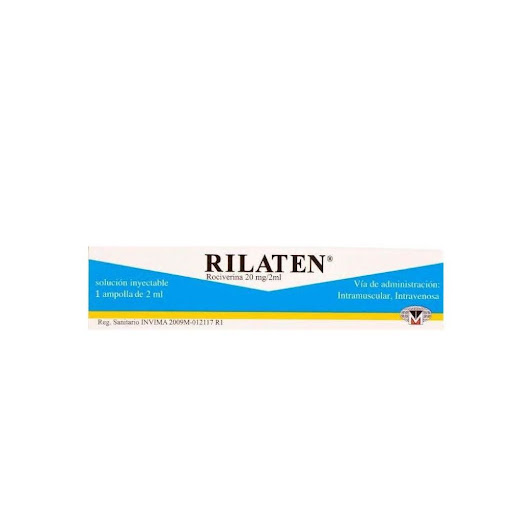 Rilaten Rociverina 20mg/2ml Menarini Caja x 1 Ampolla