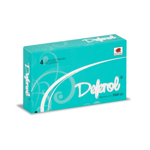 Deferol Vitamina D3 7000 UI Procaps Caja x 4 Cápsulas