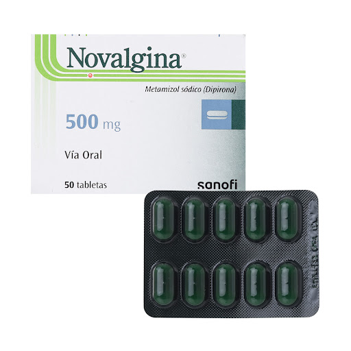 Novalgina Metamizol Sódico Dipirona 500 Mg Sanofi Fracción Blíster x 10 ...