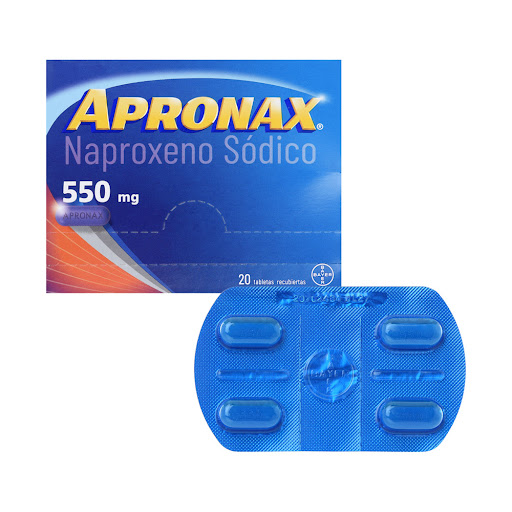 Apronax Naproxeno 550 mg Bayer Fracción Blíster x 4 Tabletas