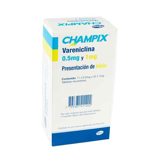 Champix Vareniclina 0.5/1mg Pfizer Caja x 53 Tabletas