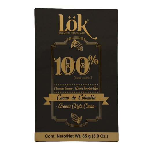 Barra Lok De Chocolate Origen Colombiano x 85 gr