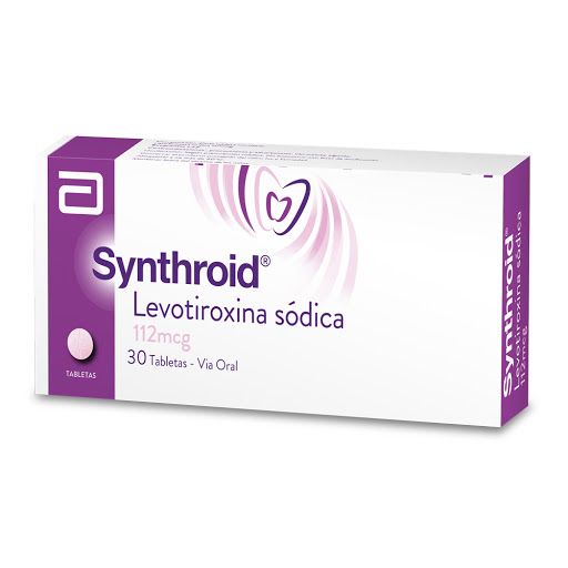 Synthroid 112 mcg Caja x 30 Tabletas