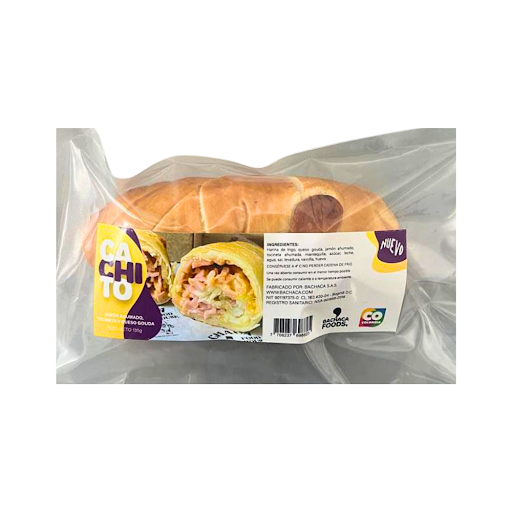 Cachito de Jamón Ahumado, Tocineta Ahumada y Queso Gouda Bachaca x 135 gr