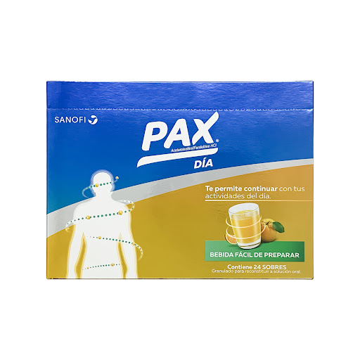 Pax Día Naranja Acetaminofén + Fenilefrina 500mg/10mg Eurofarma Sobre x ...
