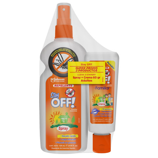 Repelente Stay Off Adultos x 120 ml + Crema Stay Off Adultos x 60 gr