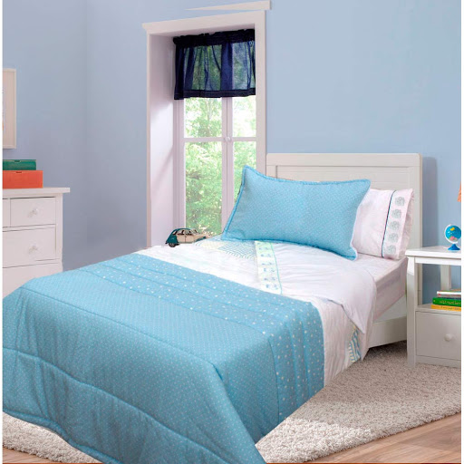 Solo Online Edredon Edredona Kids Color Azul Sencillo X 1 Unidad