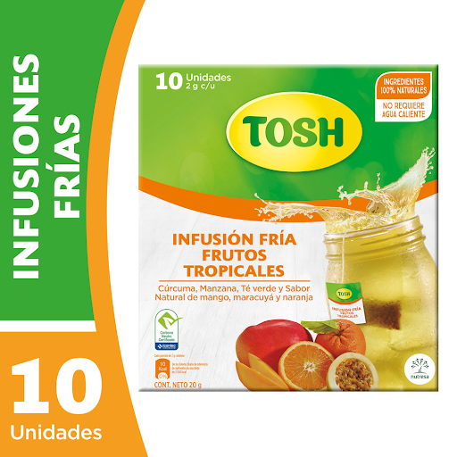 Infusiones Tosh Fria Frutos Tropicales x 10 unidades x 20 gramos