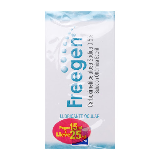 Solución Oftálmica Freegen Carboximetilcelulosa Sódica 0.5% Ophtha x 25 ml