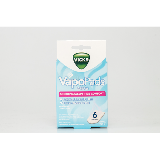 Almohdillas Aromatizntes Vicks Caja x 6 und