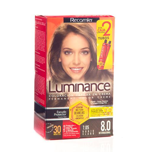 TINTE LUMINANCE KIT # 8.0 RUBIO CLARO X2UND