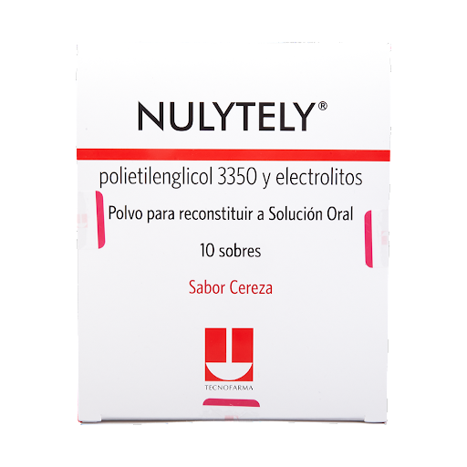 Nulytely Polietilenglicol 3350 Tecnofarma Sabor Cereza Caja x 10 Sobres