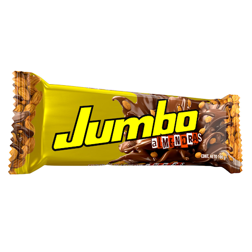 Chocolatina Jumbo Con Leche Almendras x 100 gr