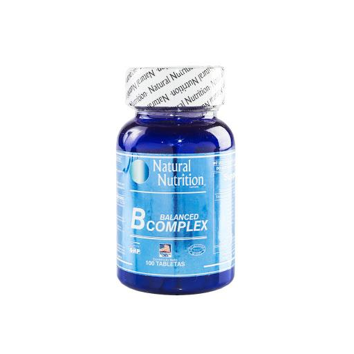 B Complex Complejo B Natural Nutrition Frasco x 100 Tabletas