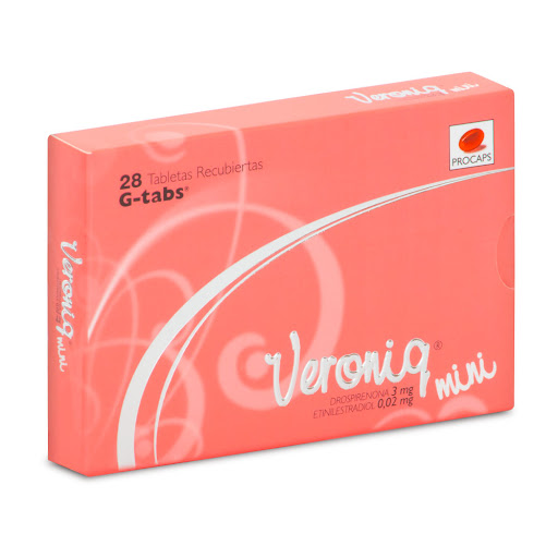 Veroniq Mini Drospirenona + Etinilestradiol 3mg/0.02mg Procaps Caja x ...