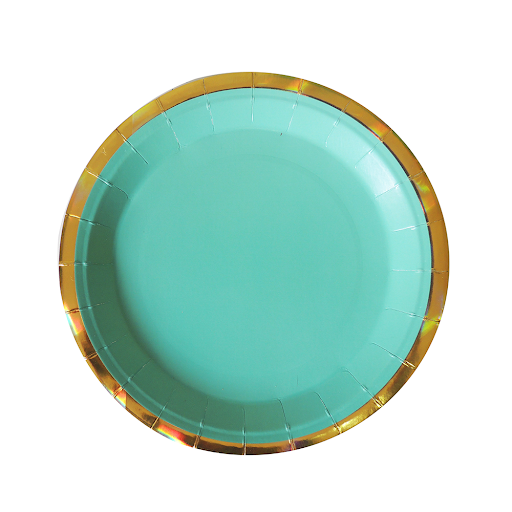 Plato Fiesta Nico Ecologico Verde Aguamarina x 8 und