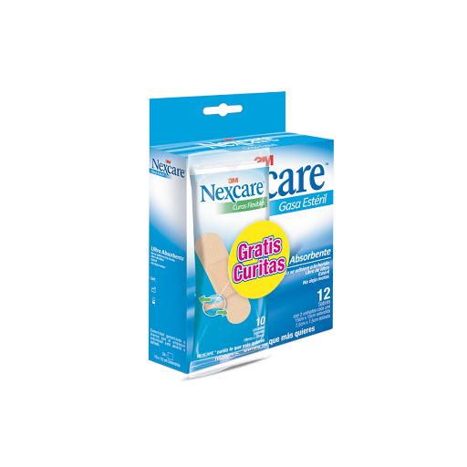 Gasa Nexcare 3m x 24 sobres + Curas x 1 und