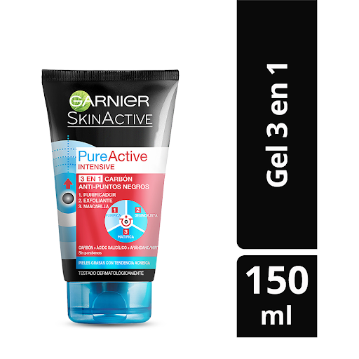 Tratamiento Facial Garnier Pure Spot Mask x 150 ml
