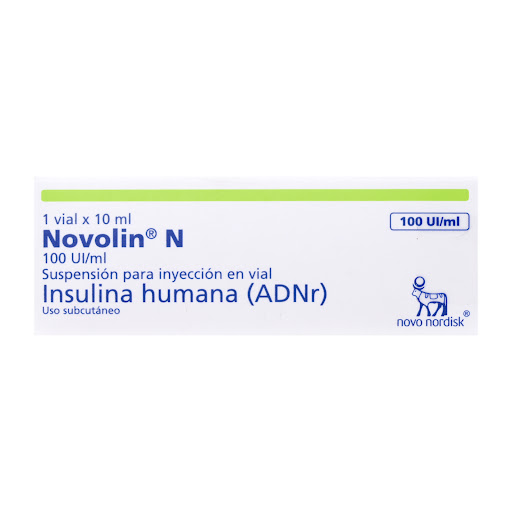 Novolin N Insulina Humana 100UI/ml Novo Nordisk Caja x 1 Ampolla