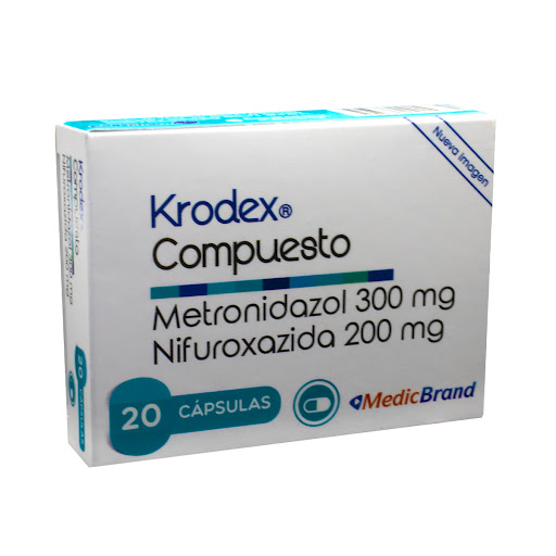 Krodex Compuesto Metronidazol + Nifuroxazida 300mg/200mg Medicbrand ...
