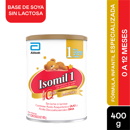 Fórmula Infantil Isomil 1 Eye Q Plus Immunify Etapa 1 0-12 Meses x 400 gr
