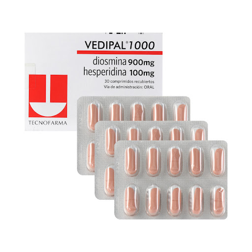 Vedipal 1000mg Caja x 30 tabletas diosmina hesperidina
