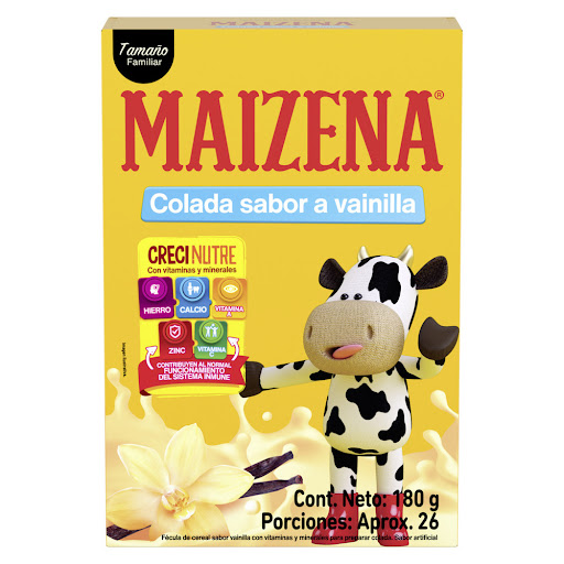 Colada Maizena Cereal Sabor A Vainilla x 180 gr