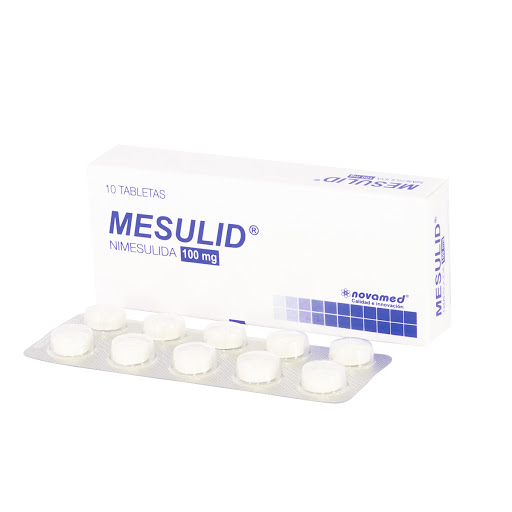 Mesulid Nimesulida 100 mg Novartis Caja x 10 Tabletas
